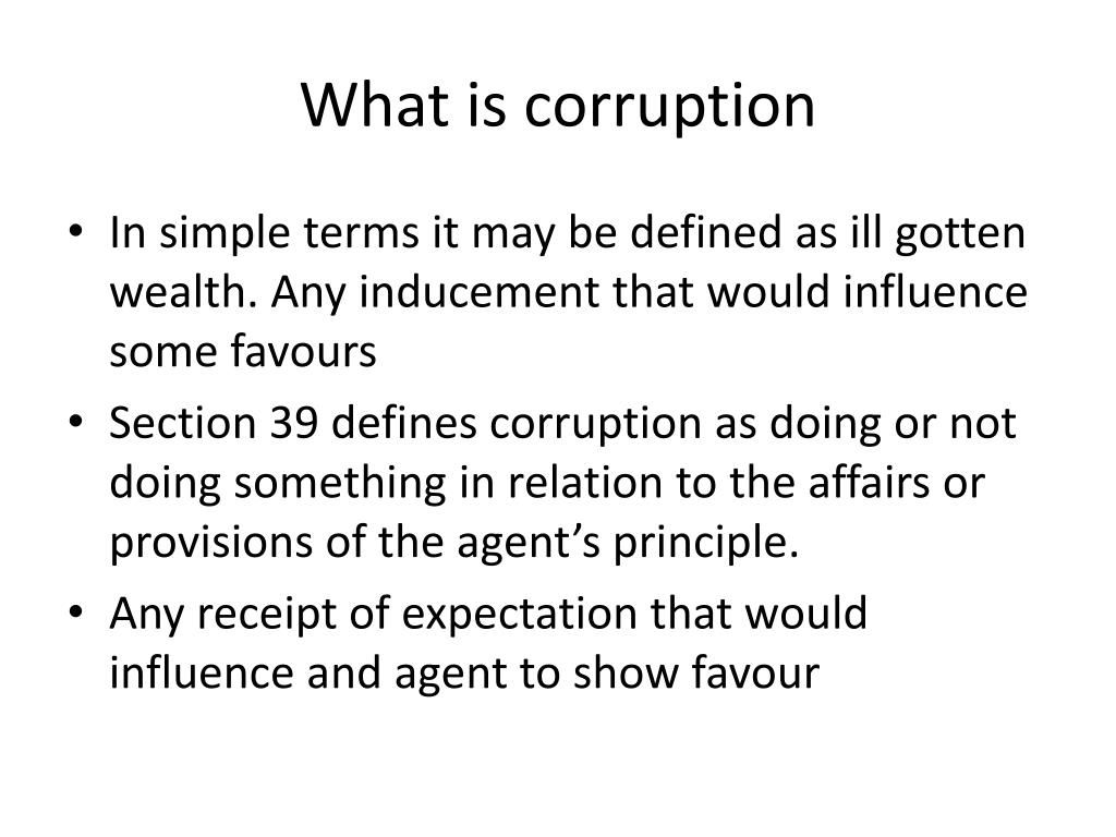 PPT - ANTI CORRUPTION AND ECONOMIC CRIMES ACT, 2003 PowerPoint ...