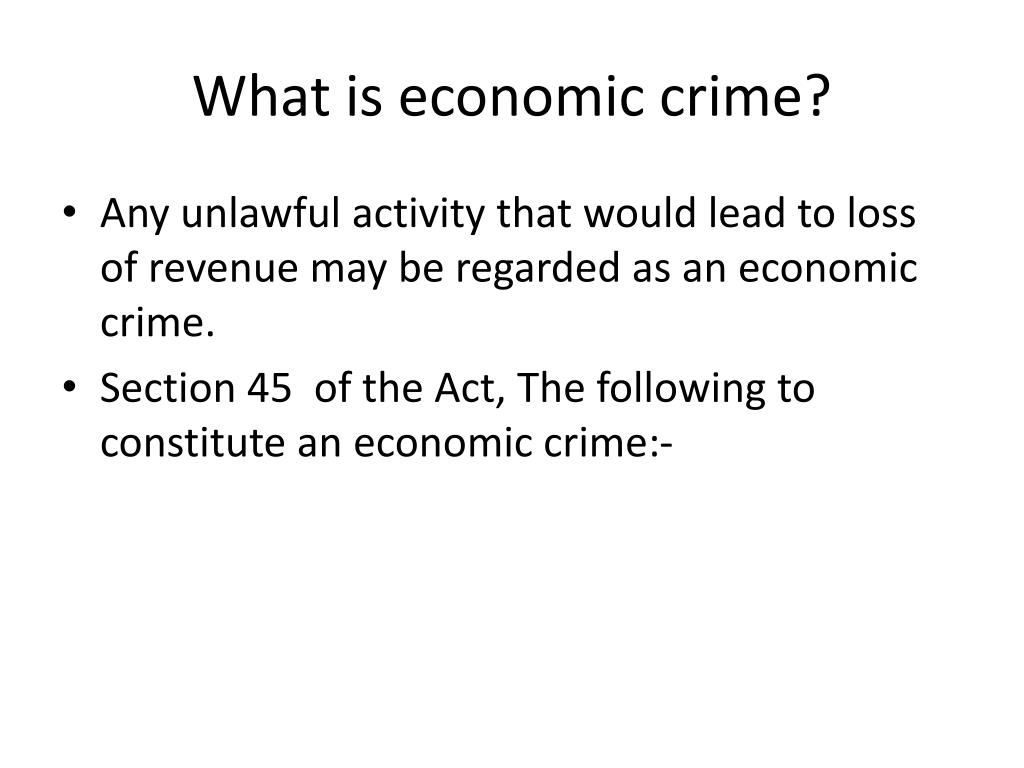 PPT - ANTI CORRUPTION AND ECONOMIC CRIMES ACT, 2003 PowerPoint ...