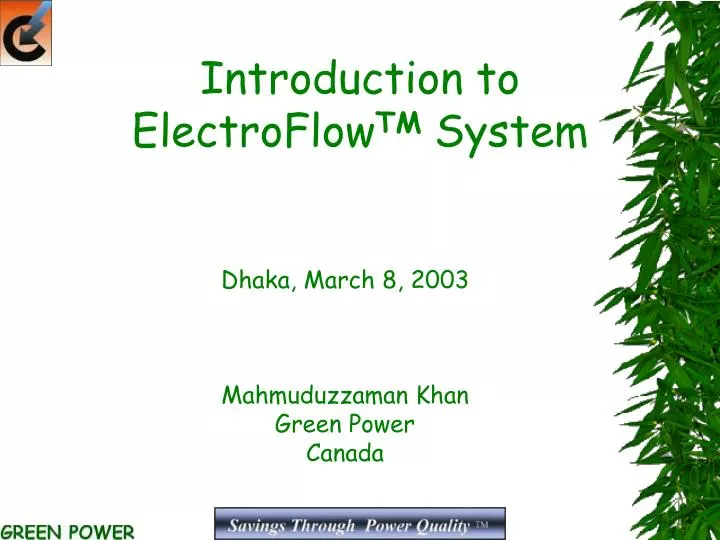 PPT - Introduction to ElectroFlow TM System PowerPoint Presentation, free download - ID:1829493