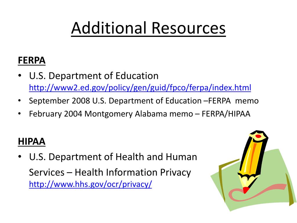 PPT - FERPA and HIPAA for School Nurses and School Based Health Center ...