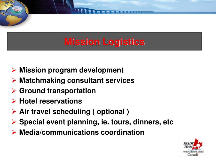 PPT - Trade Mission Overview PowerPoint Presentation - ID:1829548