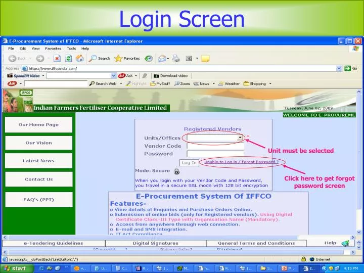PPT - Login Screen PowerPoint Presentation, free download - ID:1829554