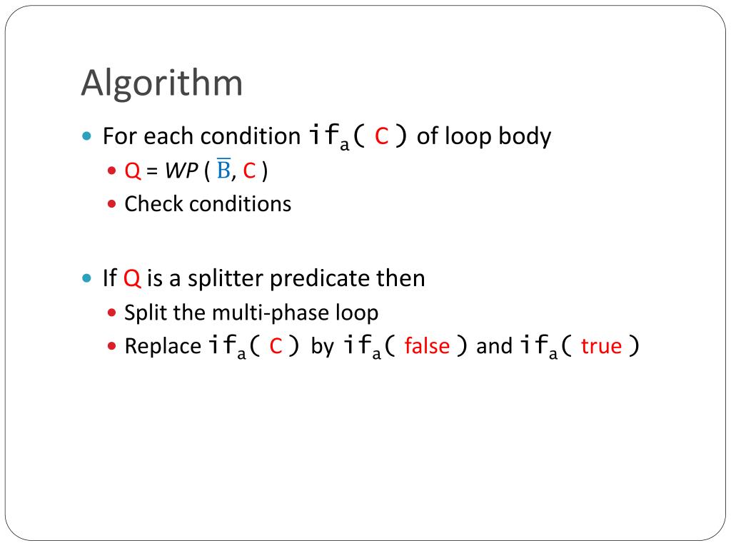 Ppt Simplifying Loop Invariant Generation Using Splitter Predicates Powerpoint Presentation 8936