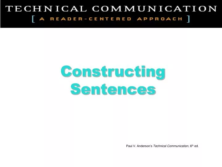 PPT - Constructing Sentences PowerPoint Presentation, free download ...