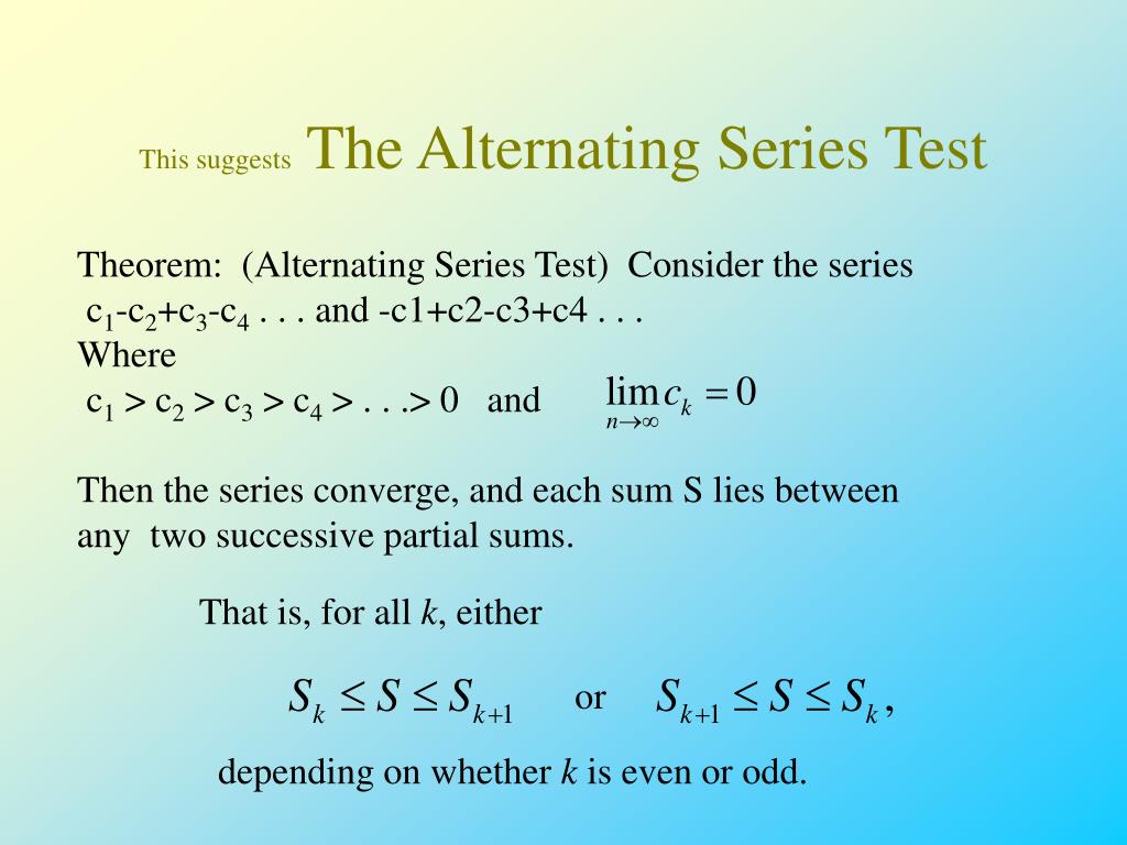 Ppt Absolute Vs Conditional Convergence Powerpoint Presentation