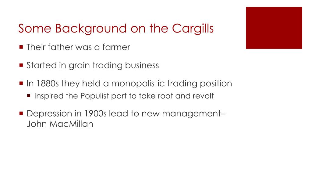 PPT - Harvest of Profits: The World Empire of Cargill, Inc. PowerPoint ...