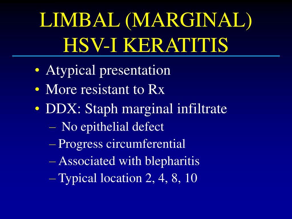 PPT - DIAGNOSIS AND TREATMENT OF HERPES SIMPLEX KERATITIS UPDATE ...