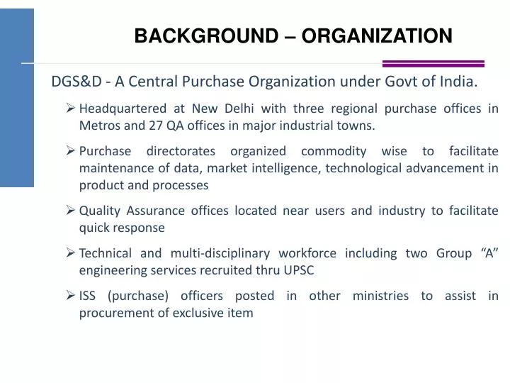 PPT - BACKGROUND – ORGANIZATION PowerPoint Presentation, free download ...