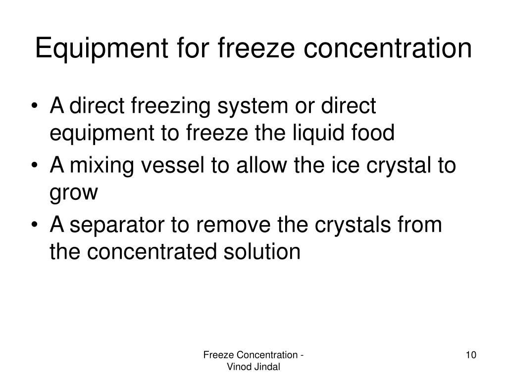 PPT - FST 151 FOOD FREEZING FOOD SCIENCE AND TECHNOLOGY 151 Special ...