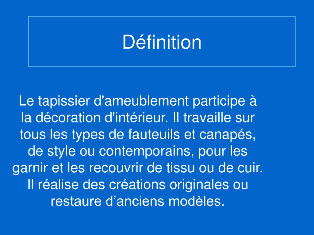 PPT - Définition Tâche Qualités Formation Sources et auteur. PowerPoint ...