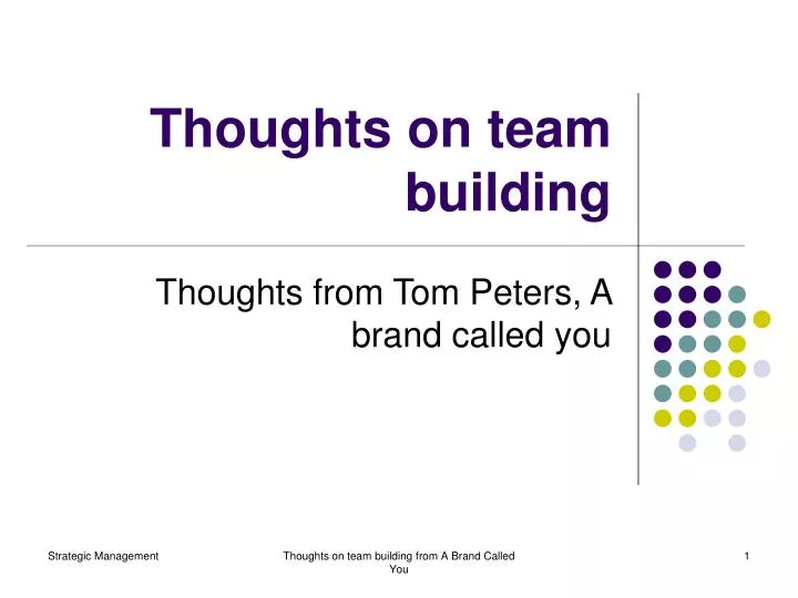 PPT - Thoughts on team building PowerPoint Presentation, free download ...