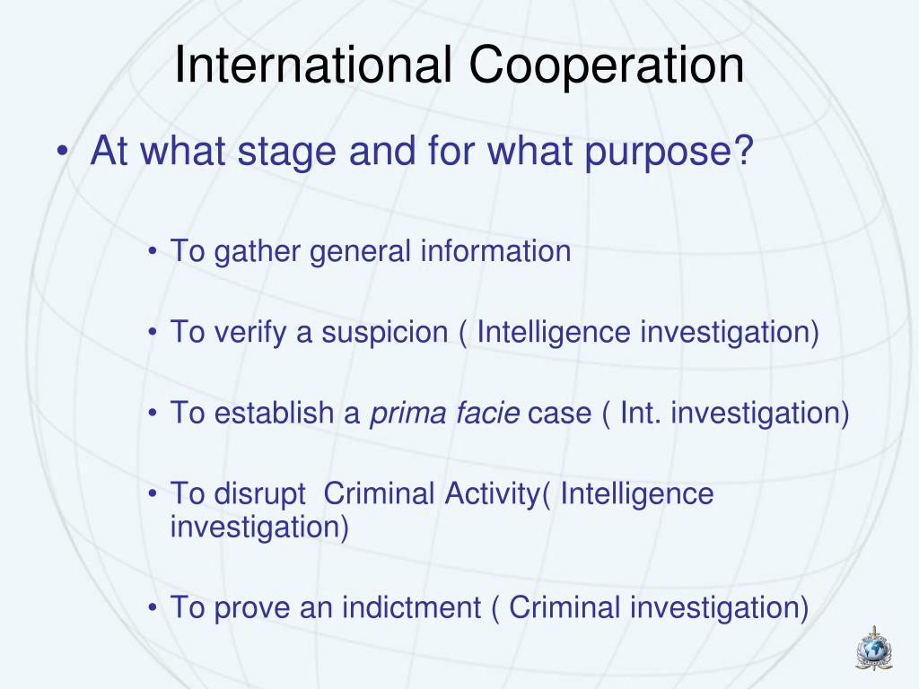 PPT - International Cooperation in Law enforcement: Mutual Legal ...