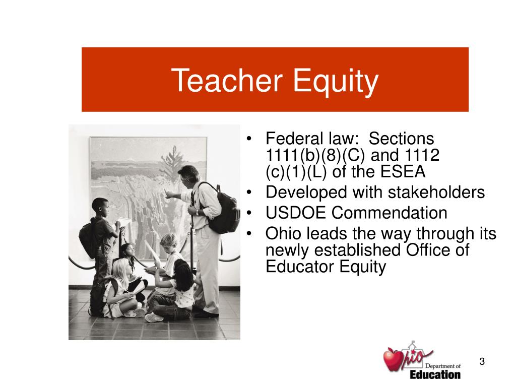 PPT - Ohio’s Teacher Equity Plan Addressing the Equitable Teacher ...