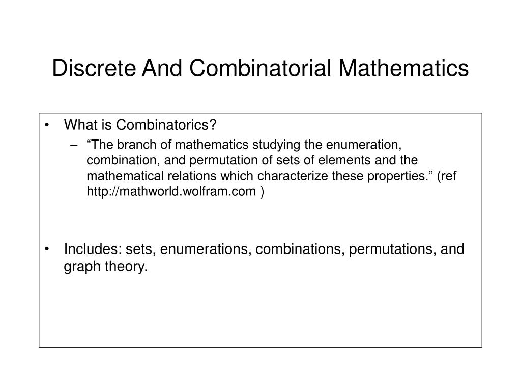 PPT - Discrete And Combinatorial Mathematics PowerPoint Presentation ... PPT - Discrete And Combinatorial Mathematics PowerPoint Presentation ...