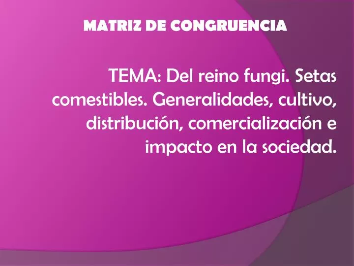 PPT - MATRIZ DE CONGRUENCIA PowerPoint Presentation, free download - ID ...