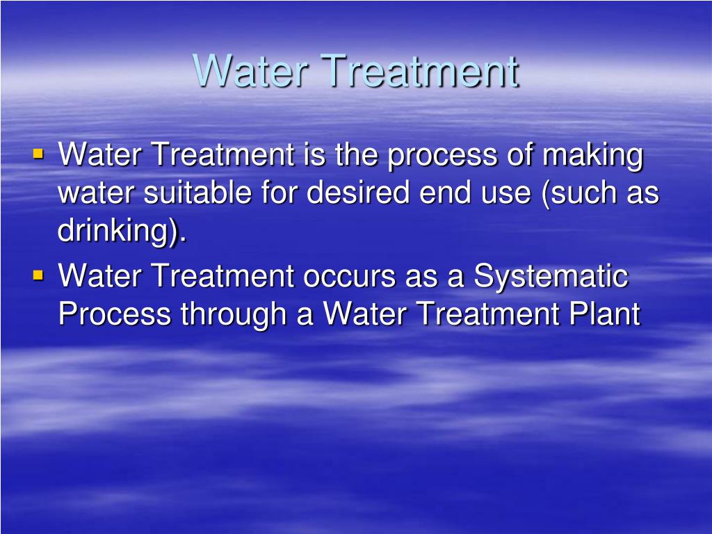 PPT - The Water Treatment Process PowerPoint Presentation, free ...