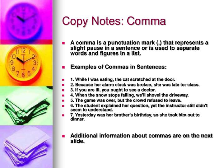 PPT - Commas, Colons, and Semicolons PowerPoint Presentation - ID:1833128