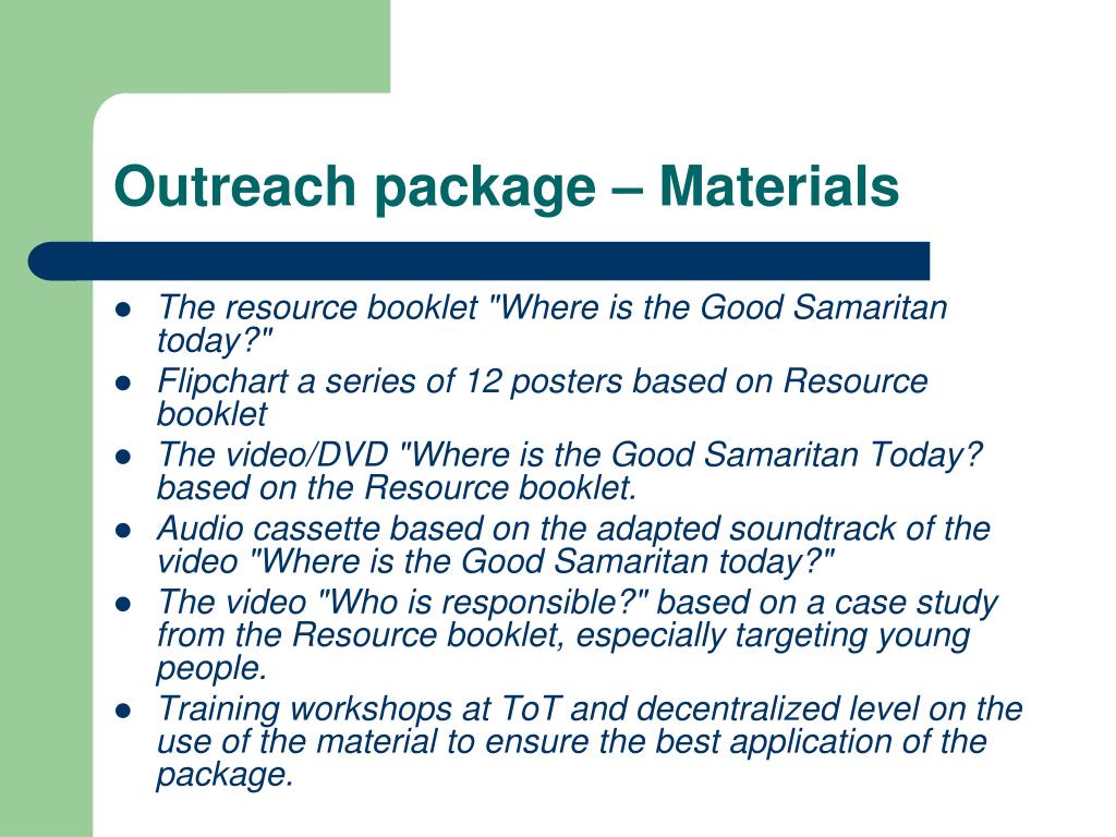 PPT - The Good Samaritan Project - Stories of Hope Challenge PowerPoint ...
