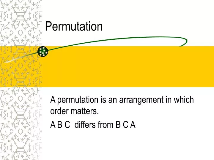 Ppt Permutation Powerpoint Presentation Free Download Id 1833549