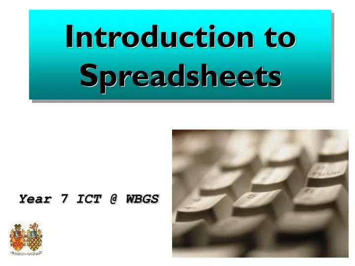 PPT - Introduction to Spreadsheets PowerPoint Presentation, free ...