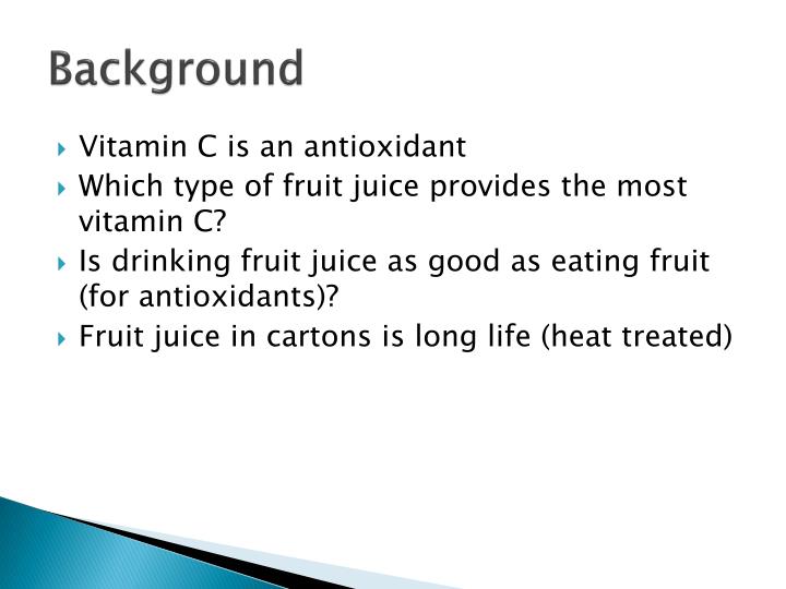 PPT - Vitamin C PowerPoint Presentation - ID:1833862