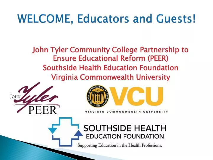 PPT - WELCOME, Educators and Guests! PowerPoint Presentation, free ...