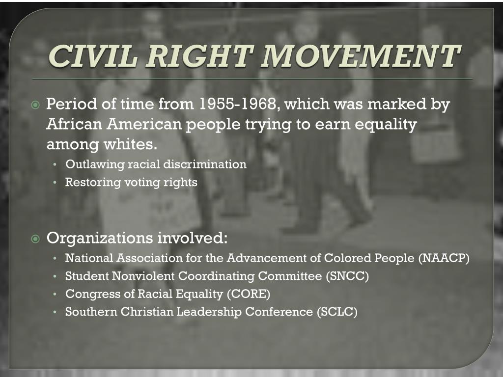 PPT - CIVIL RIGHTS MOVMENT POWERPOINT PowerPoint Presentation, free ...