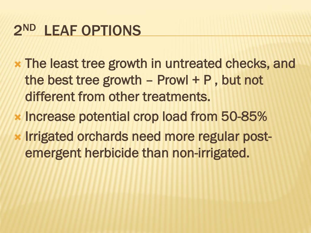 PPT - What is the best herbicide for New Apple Plantings? PowerPoint ...