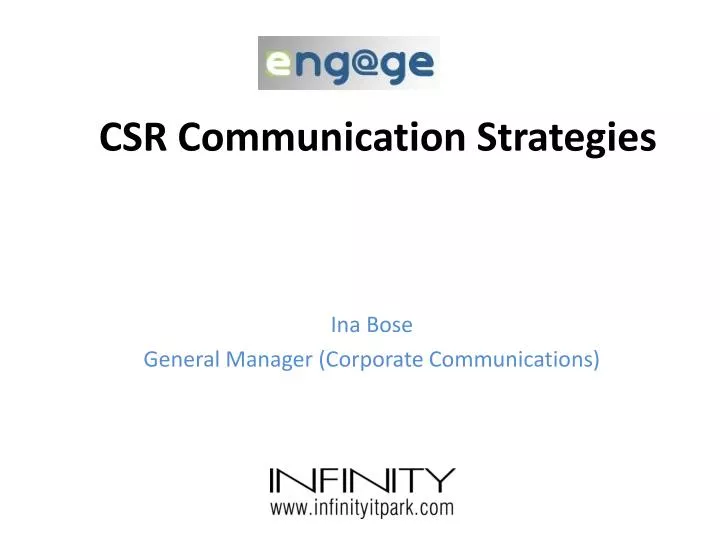 PPT - CSR Communication Strategies PowerPoint Presentation, free ...