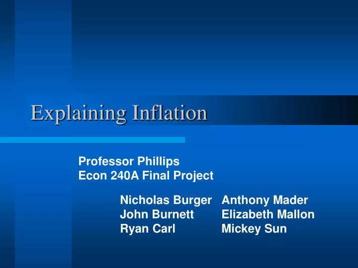PPT - Explaining Inflation PowerPoint Presentation, free download - ID ...