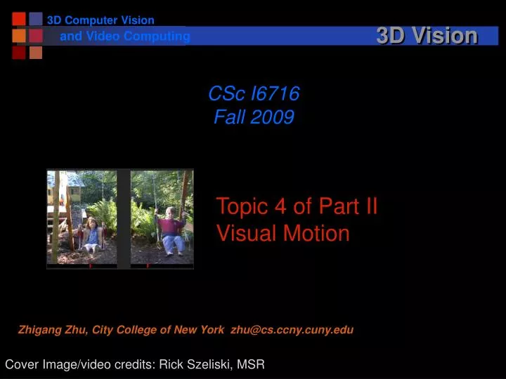 PPT - 3D Vision PowerPoint Presentation, free download - ID:1836004