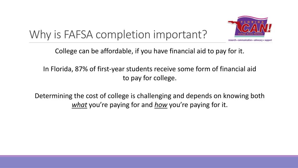 PPT - Maximizing FAFSA Completion for Florida College Readiness ...