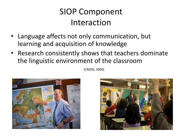 PPT - The SIOP Model: PowerPoint Presentation - ID:1836595