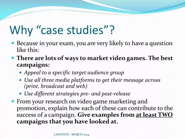PPT - Why “case studies”? PowerPoint Presentation, free download - ID ...