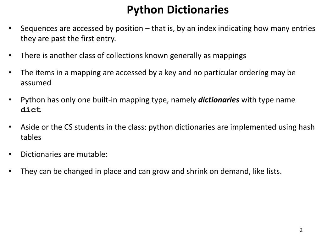 PPT - Python Dictionaries PowerPoint Presentation, free download - ID ... PPT - Python Dictionaries PowerPoint Presentation, free download - ID ...