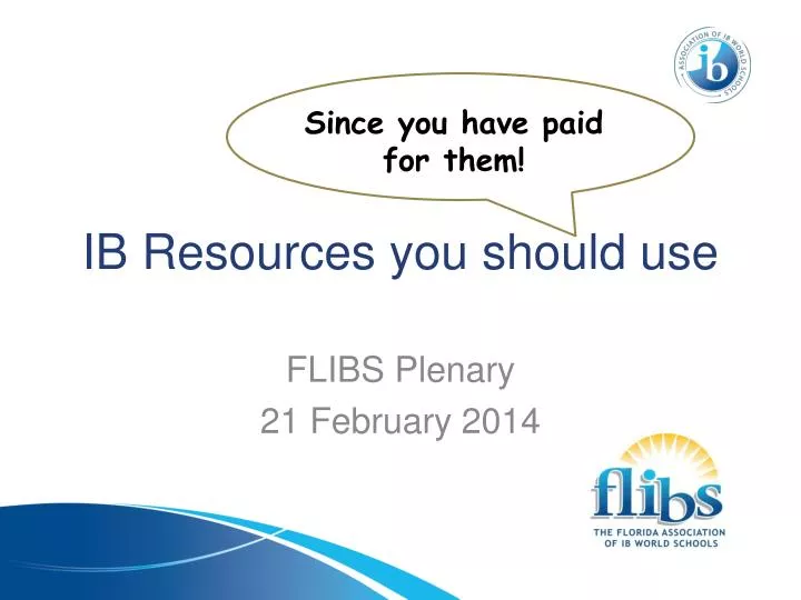 PPT - IB Resources you should use PowerPoint Presentation, free ...