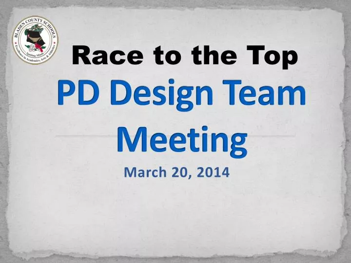 PPT - PD Design Team Meeting PowerPoint Presentation, free download ...