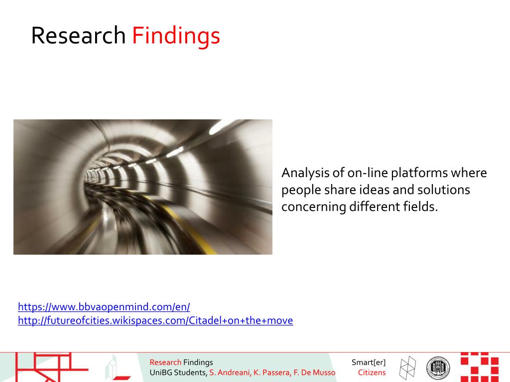 PPT - Research Findings UniBG students Stefano Andreani | Harvard GSD ...