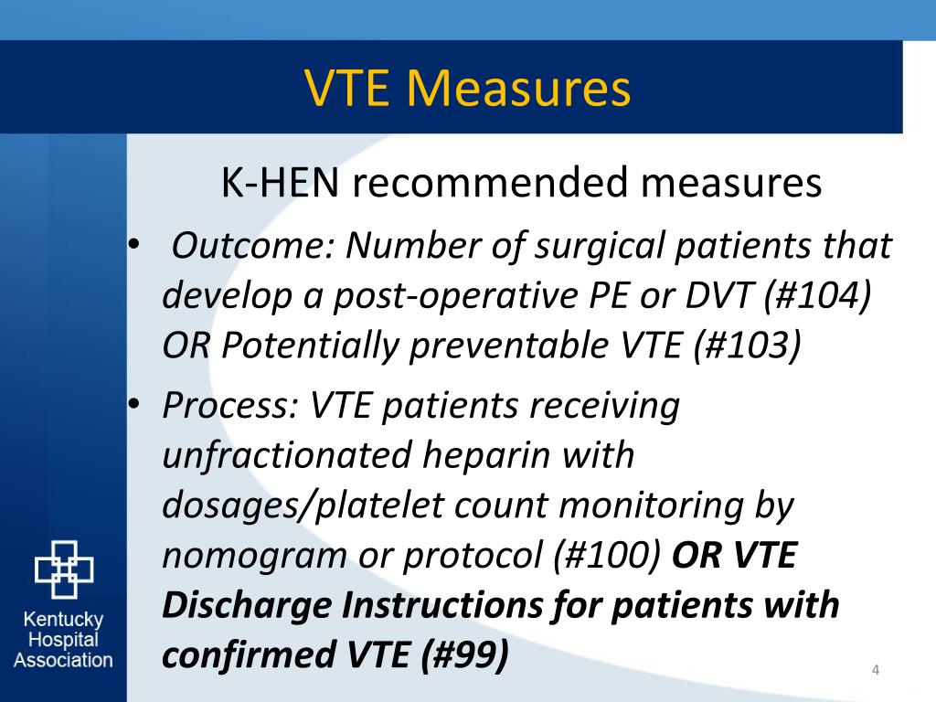 PPT - K-HEN Coaching Call September 2012 Update on VTE Prevention ...