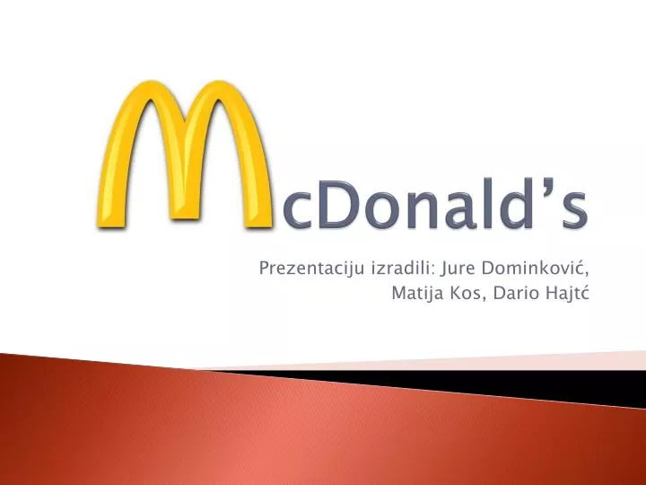 PPT - McDonald ’s PowerPoint Presentation, free download - ID:1838112