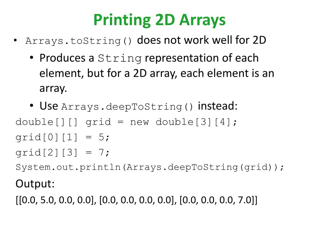 PPT - Multi-Dimensional Arrays PowerPoint Presentation, free download ... PPT - Multi-Dimensional Arrays PowerPoint Presentation, free download ...