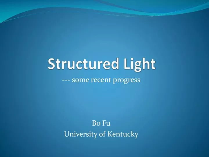PPT - Structured Light PowerPoint Presentation, free download - ID:1838888