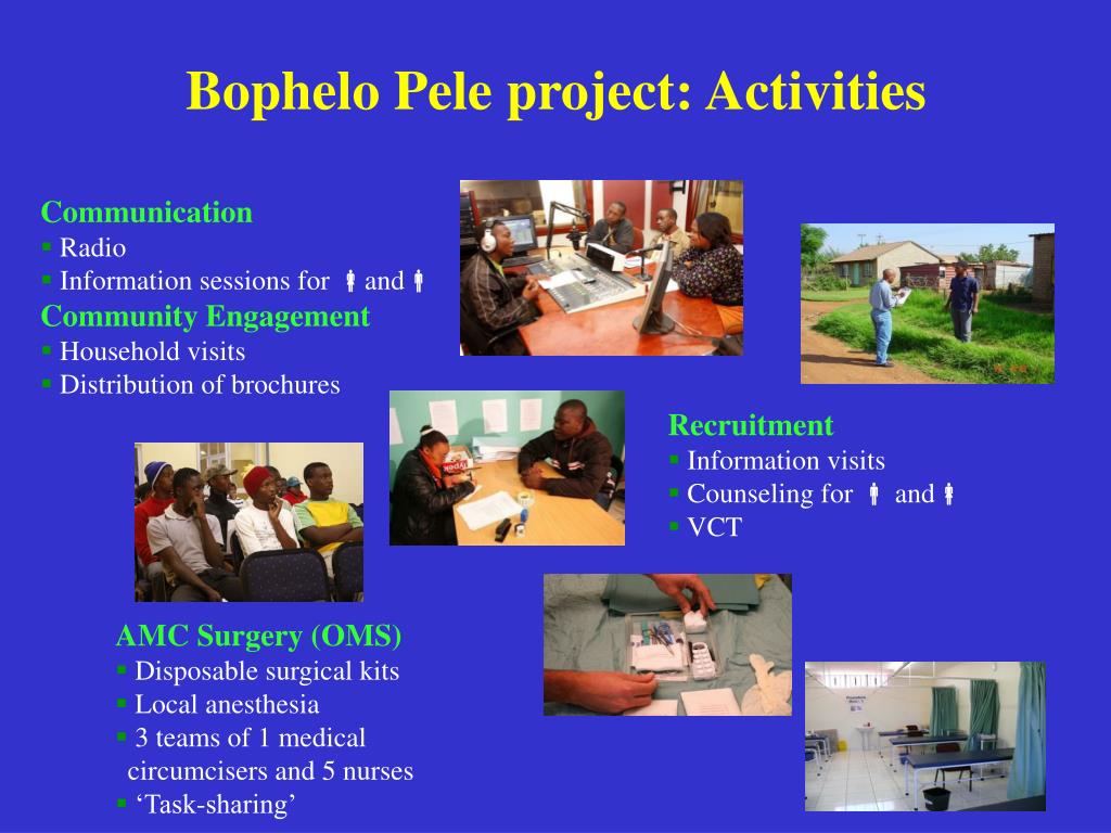 PPT - The Bophelo Pele project (ANRS 12126) in Orange Farm (South ...