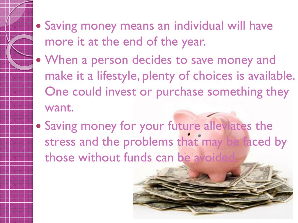 PPT - ENCOURAGING YOUNG PEOPLE TO SAVE MONEY PowerPoint Presentation ...