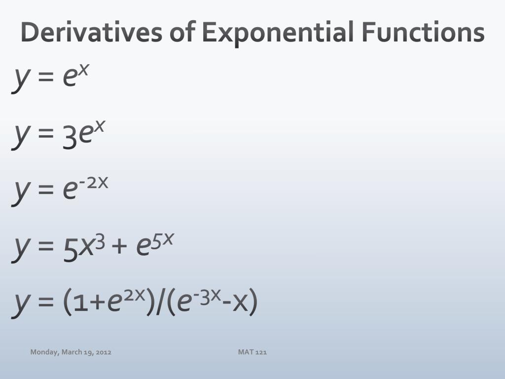 PPT - Applied Calculus (MAT 121) Dr. Day Monday, March 19, 2012 ...