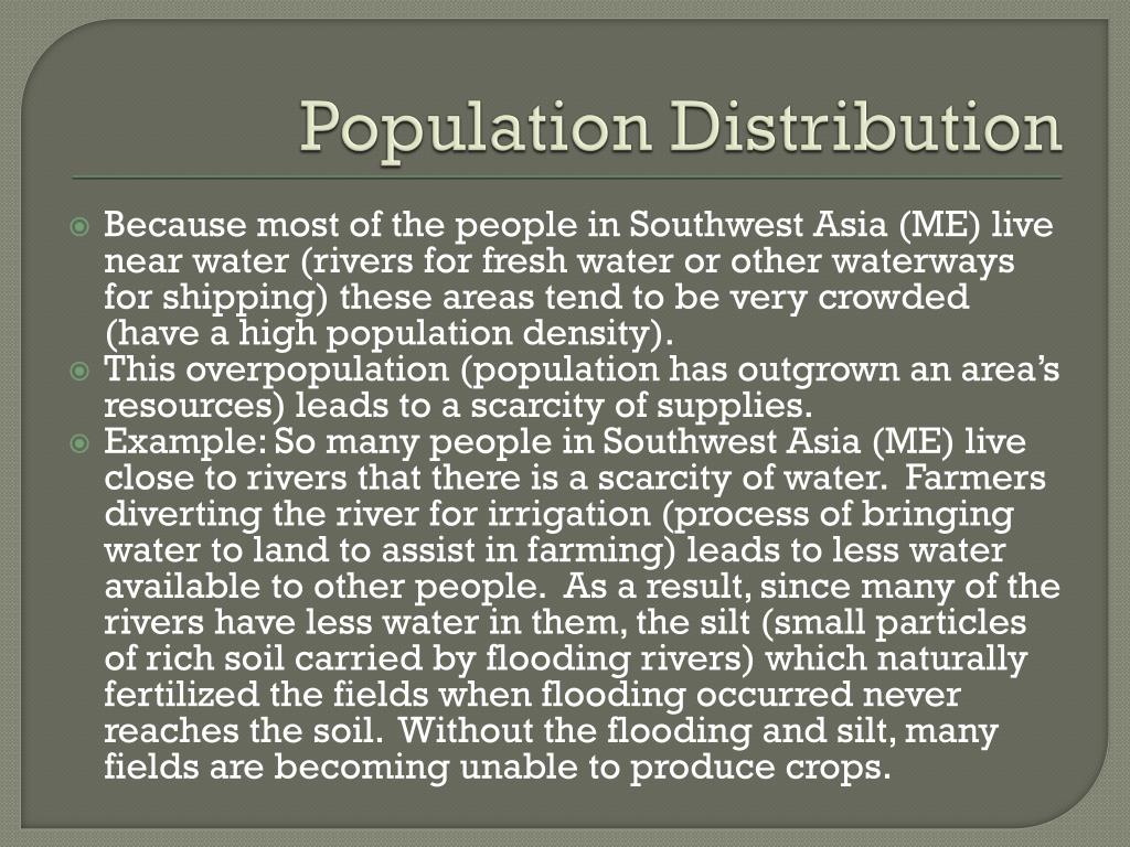 PPT - Natural Resources in Southwest Asia: Water and Oil Dynamics ...