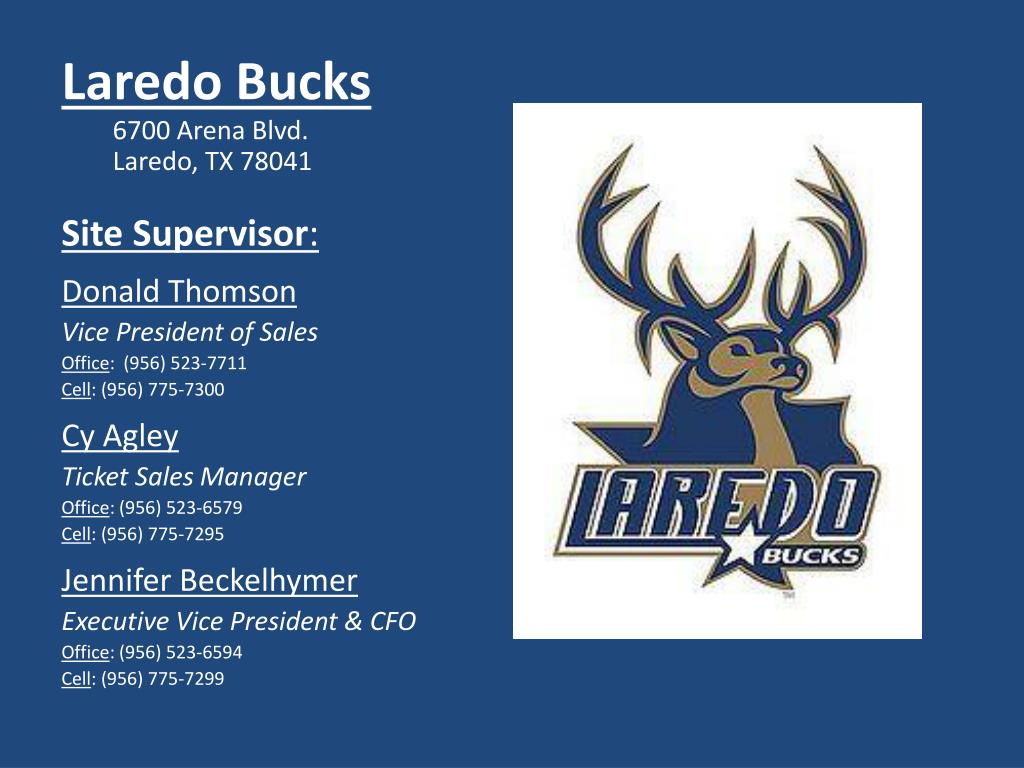 PPT - Laredo Bucks Hockey Club Central Hockey League Laredo, Texas ...