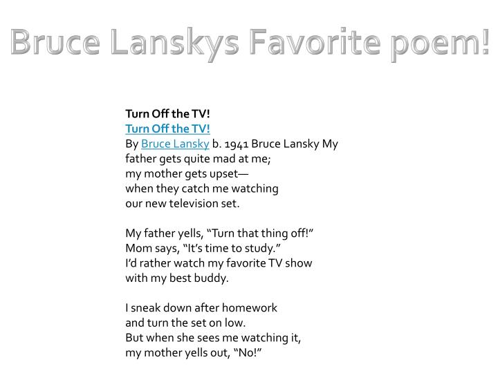 PPT - All About Bruce Lansky PowerPoint Presentation - ID:1839988