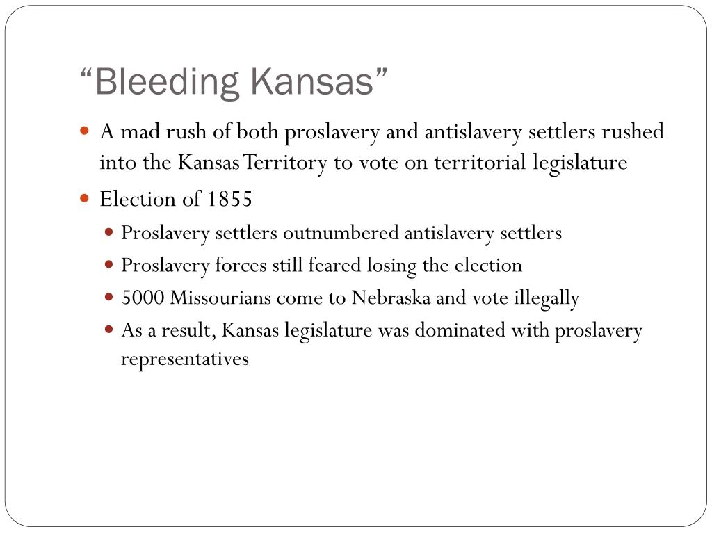 PPT - The Kansas-Nebraska Act Uncle Tom's Cabin PowerPoint Presentation ...