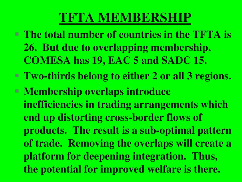 PPT - Treatment of Sugar in the Tripartite FTA Incorporating COMESA ...